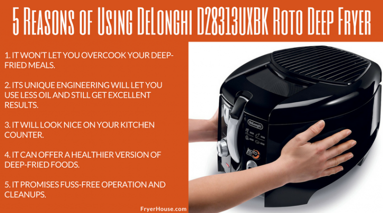 The DeLonghi D28313UXBK Roto Deep Fryer Review
